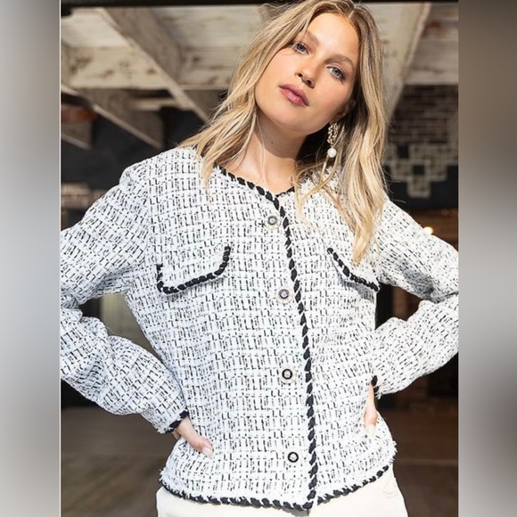 POL | Jackets & Coats | Pol Clothing Luxe Womens Sweater Blazer Black ...